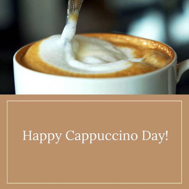 Happy Cappuccino Day video template | by Vimeo